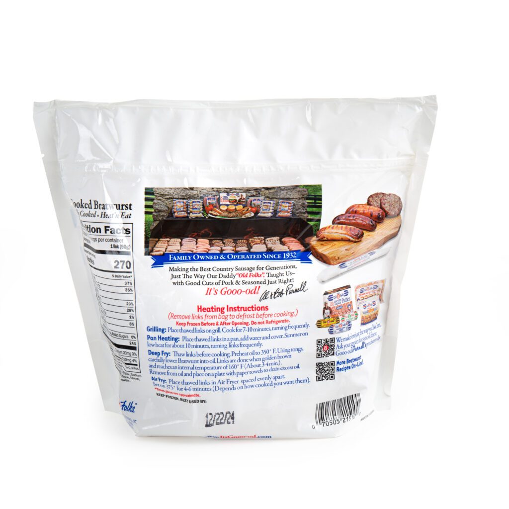 Cooked Bratwurst - Purnell's